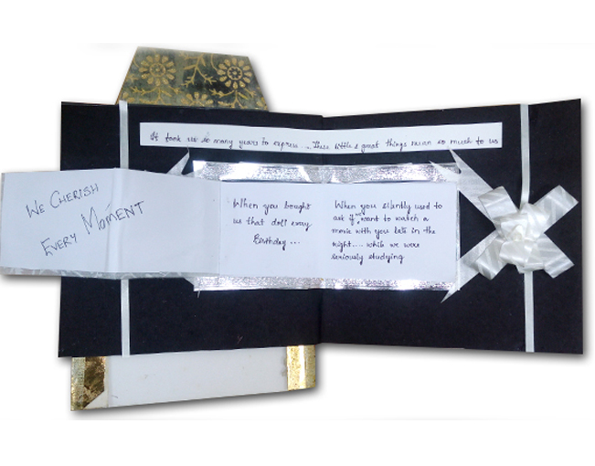 Gray Gold – Handmade Card – SeeMyMarriage