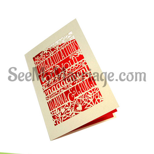 Congratulation Laser Cut Wedding Invitation Card – Pack Of 100 ...