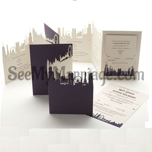 Rich Laser Cut Wedding Invitation Card – Pack Of 100 – SeeMyMarriage