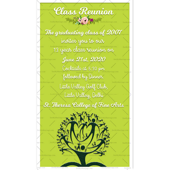 Reunion Celebration, Party Announcement Card – SeeMyMarriage