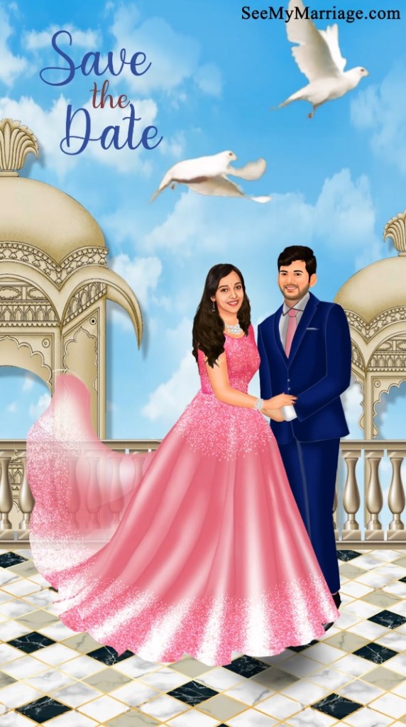 Laila Majnu Elegant Wedding Save the date – SeeMyMarriage