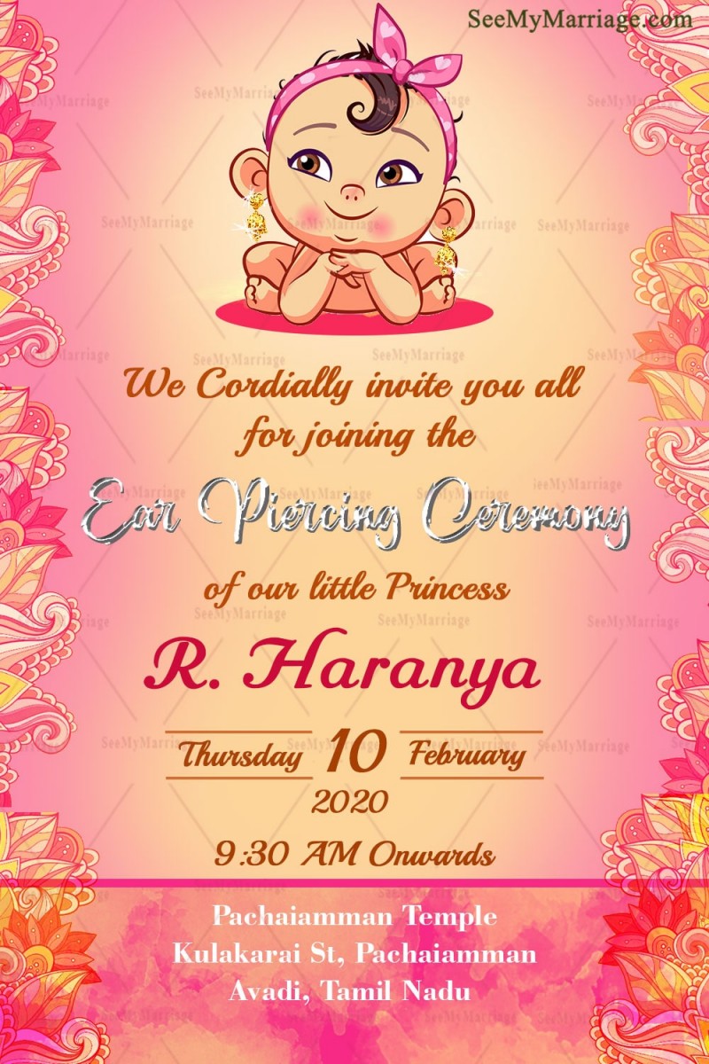 Ear Piercing Ceremony – SeeMyMarriage