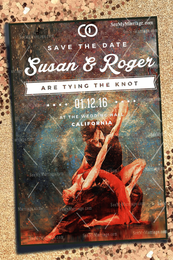 Two To Tango Save The Date Invitation Card – SeeMyMarriage