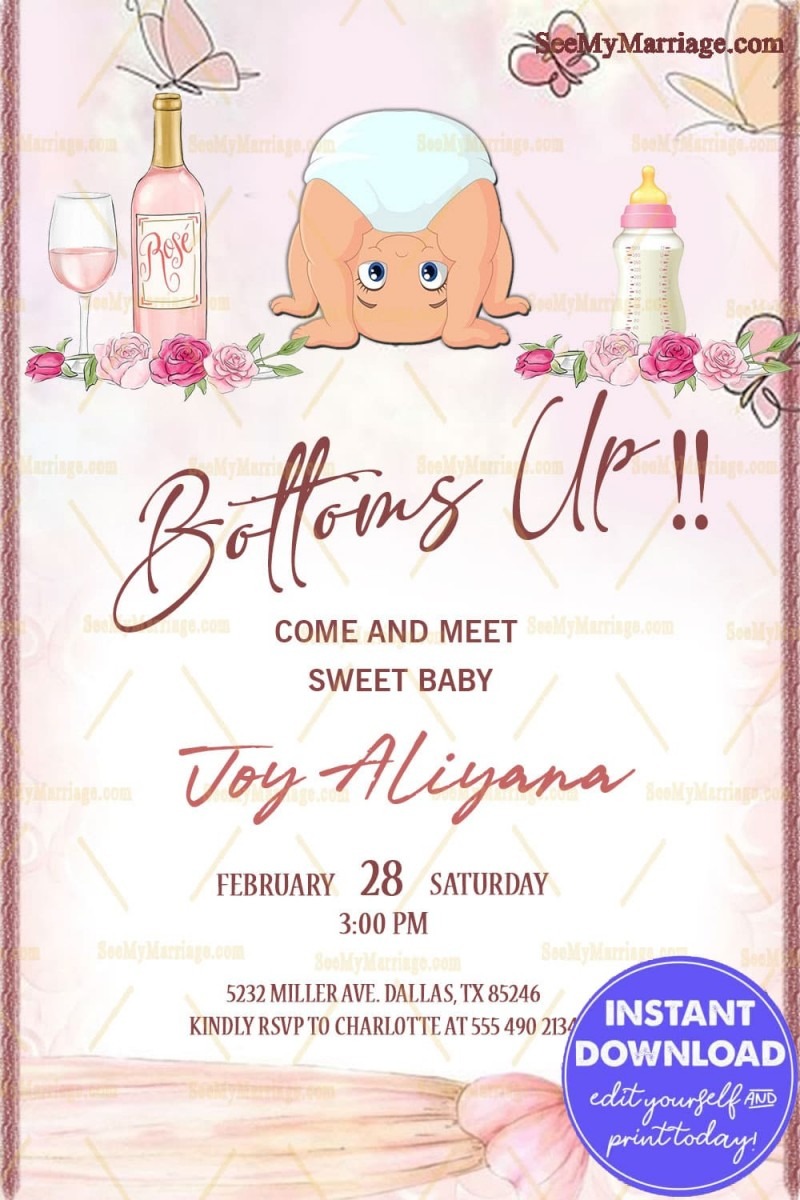 Sip And See Baby Welcome Party Invitations – SeeMyMarriage