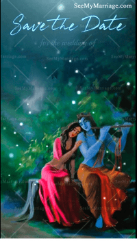 Save The Date Magical Wedding Invitation Video Radha Krishna – SeeMyMarriage