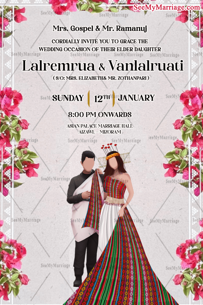 Mizoram Mizo Wedding Invitations – SeeMyMarriage