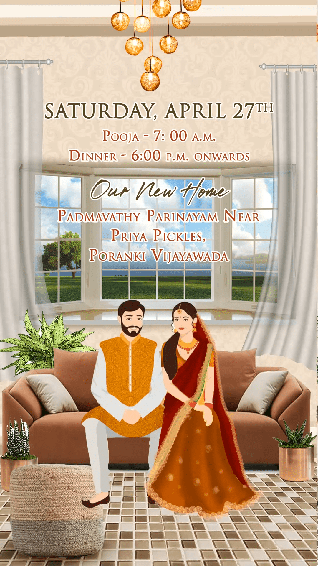 Walking theme New Home Housewarming Invitation – SeeMyMarriage