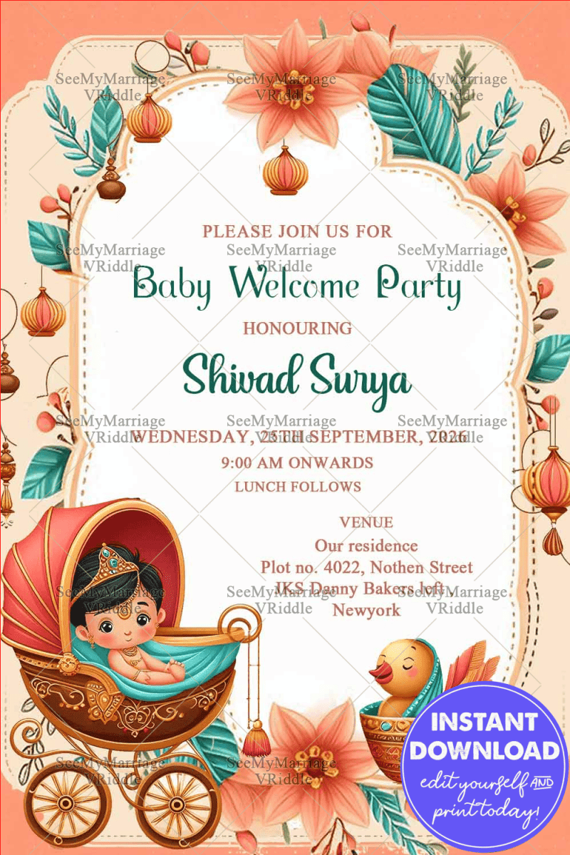 Sip And See Baby Welcome Party Invitations – SeeMyMarriage