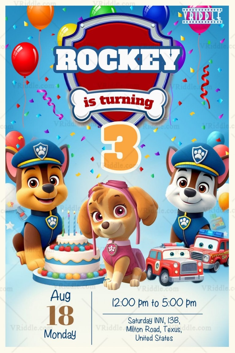 1st Birthday Invitation Videos Slideshows Cards and Gifs | First ...