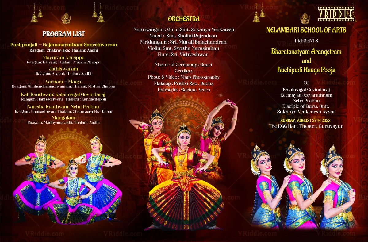 Create Arangetram Invitations Cards, Videos | Create Arangetram ...
