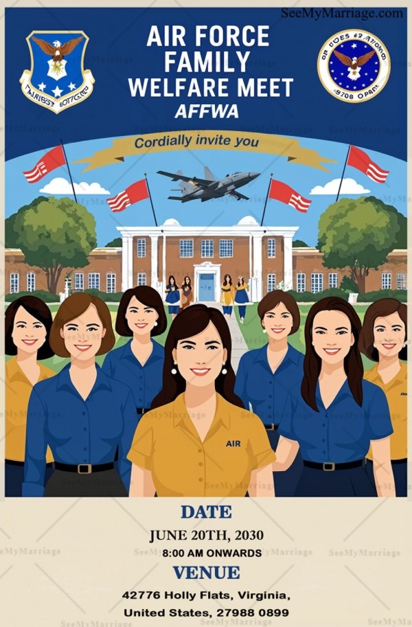 Air Force Women Family Welfare Meet Affwa Invitation Card – SeeMyMarriage