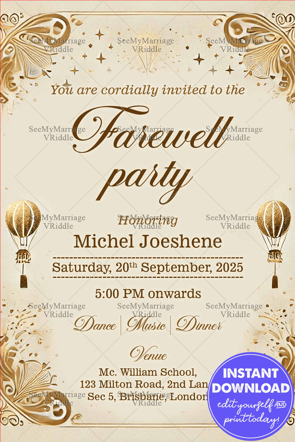 Farewell Invitation Card Ideas